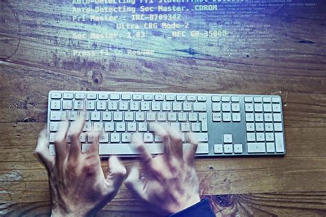 hacker hands and cyber security password and website access digital