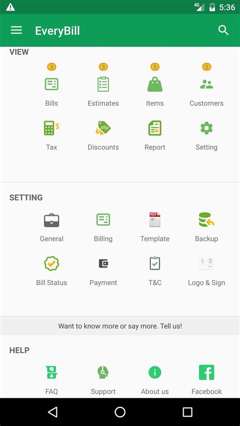 Invoice Template Android Midi Box