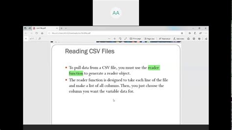 Csv File Class 12 Cs Youtube