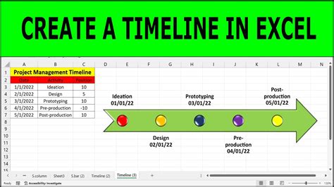 ⏲️ how to create a timeline in excel how to create timeline chart in