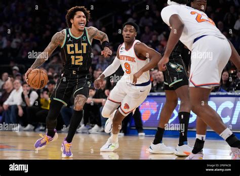 Charlotte Hornets Guard Kelly Oubre Jr 12 Drives Around New York