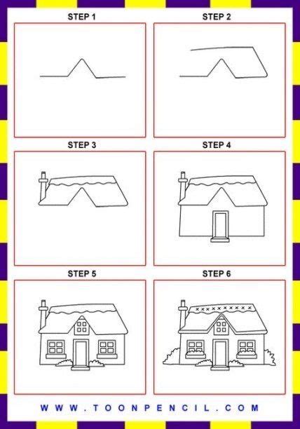 How To Draw A House Step By Step