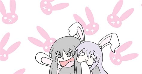 蓬莱山輝夜 ねこ×もこ06 「あのお姉ちゃんウサ装備しテルヨ。」 じゃが猫㌠＠パンツのアラフォーのイラスト Pixiv