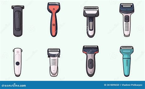 Different Types Of Razors On A Plain White Backdrop Ideal For Beauty