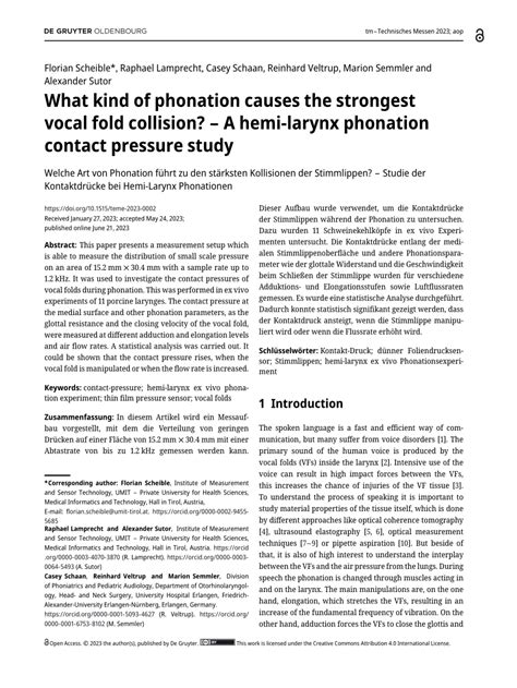 Pdf What Kind Of Phonation Causes The Strongest Vocal Fold Collision A Hemi Larynx