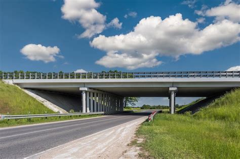 premium photo concrete columns like pillars of an automobile bridge