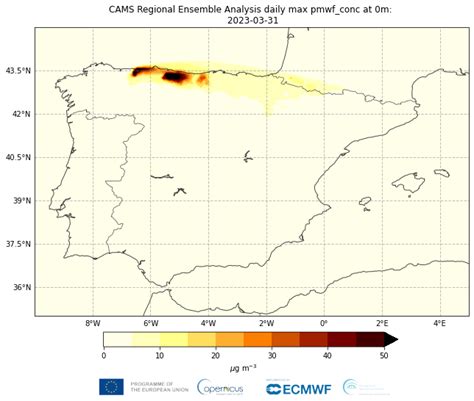 Highest Wildfire Emissions For March In Spain Since At Least 2003