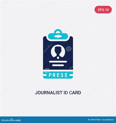 Journalist Id Card Icon Vector Trendy Flat Journalist Id Card Icon