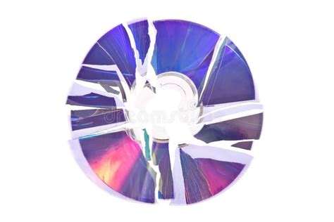 Broken Cd Stock Image Image Of Color Azure Coloring 511331
