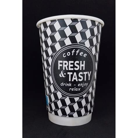 XΑΡΤΙΝΟ ΠΟΤΗΡΙ ΔΙΠΛΟΤΟΙΧΟ 16ΟΖ ΣΕΙΡΑ Fresh And Tasty