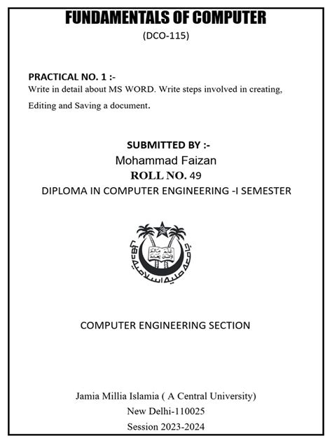 Fundamentals Of Computer Pdf