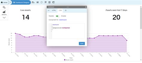 dashboard background color issue with css code dashboard designer