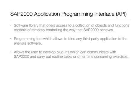 modelling complex geometry structures using sap2000 api pdf