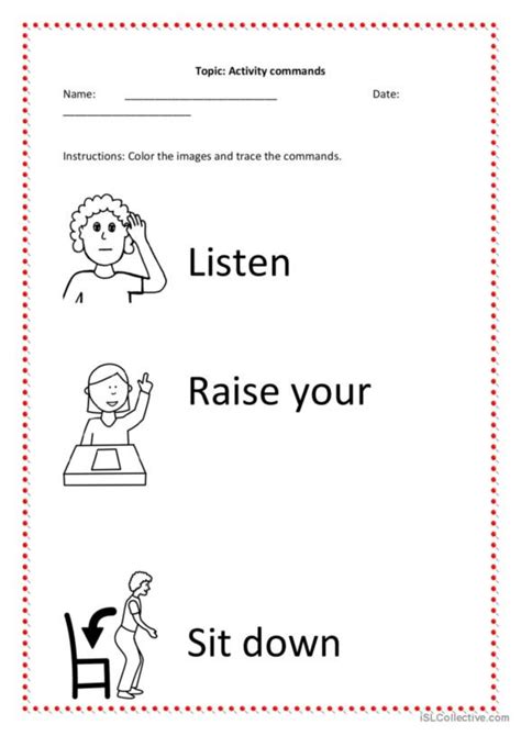 296 Commands English ESL Worksheets Pdf Doc