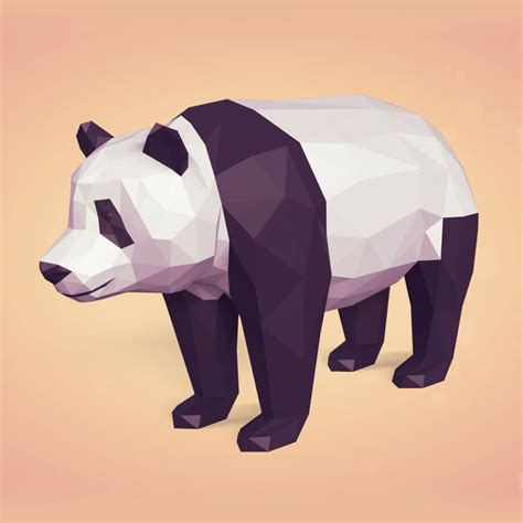 Panda Bear 3d Model By Ocstard