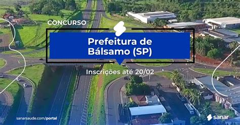 Concurso De Bálsamo Sp Na Saúde Vagas Imediatas