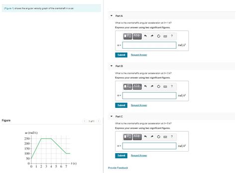 Solved Figure 1 Shows The Angular Velocity Graph Of The Chegg Com