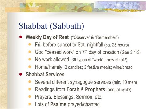 Ppt Jewish Feasts And Festivals Overview Significance Dates And