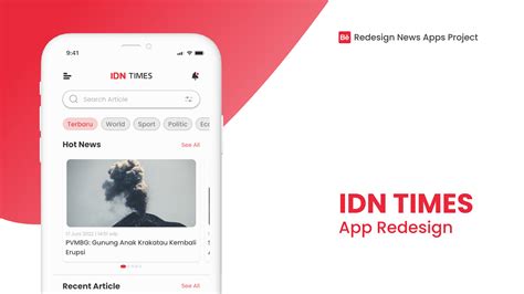 UI UX Case Study App Redesign IDN Times On Behance