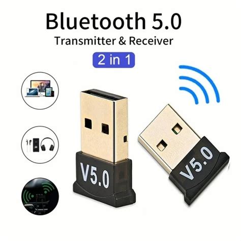 Jual Dongle Bluetooth 5 0 Adapter Transmitter Wireless Usb Music Audio Receiver Mini Adapter For