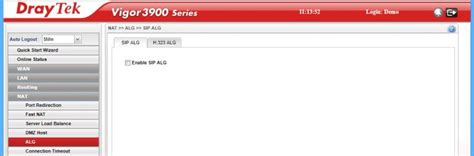 How To Enable And Disable SIP ALG In Linux Based DrayTek Routers DrayTek FAQ