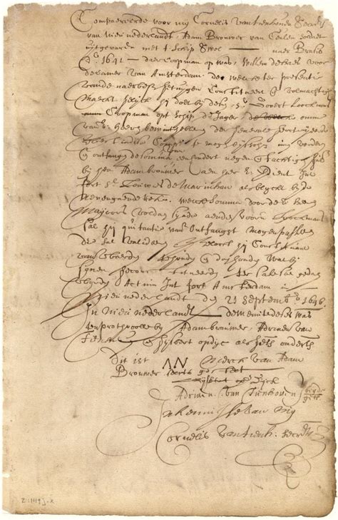 Document Power Of Attorney From Adam Brouwer To Govert Loockermans To