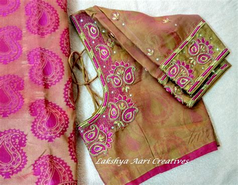 Simple Mango Design Aari Embroidery Classes Chennai