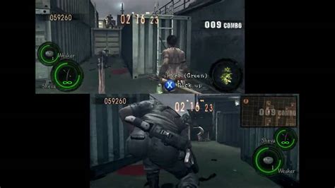 Resident Evil 5 Mercenaries Splitscreen Ship Deck 252k Part 1