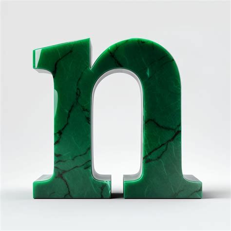 Wooden Textured Letter N With Green Leaves Illustration Monogram Playground