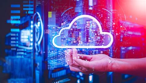 Premium Ai Image Conceptual Cloud Computing And Data Storage Technology For Future Innovation