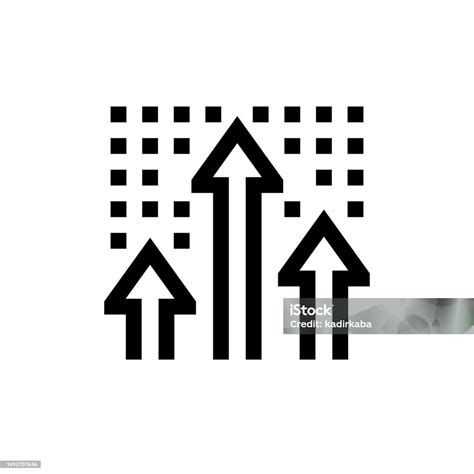 금융 투자 라인 아이콘 디자인 픽셀 완벽 편집 가능한 스트로크 로고 기호 기호 성장 화살 가격에 대한 스톡 벡터 아트 및 기타