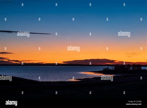 Moon And Venus Conjunction Stock Photo Alamy