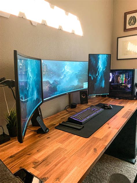 Computer Desk Setup Computer Gaming Room Gaming Room Setup Gaming
