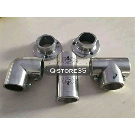 Jual Sambungan Batang Tiang Besi Gorden Lurus Belokan Shopee Indonesia