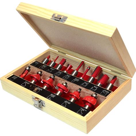 Faithfull 15 Piece 1 2 Router Bit Set Router Cutter Sets