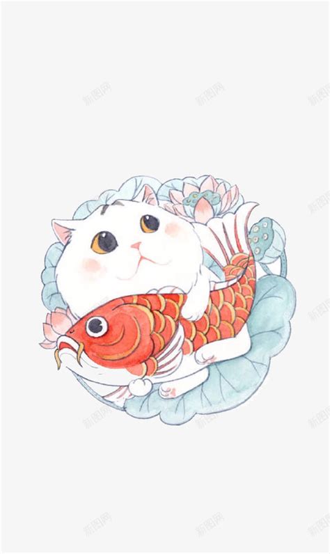 锦鲤红色新年快乐png图片免费下载 素材fnbbnfg 88ICON