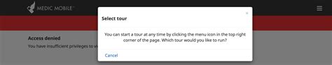 guided tour erratic when user has no access to any tab · issue 6502