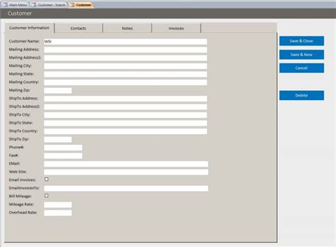 Invoicing Template Database Custom Invoice Software Inside Microsoft