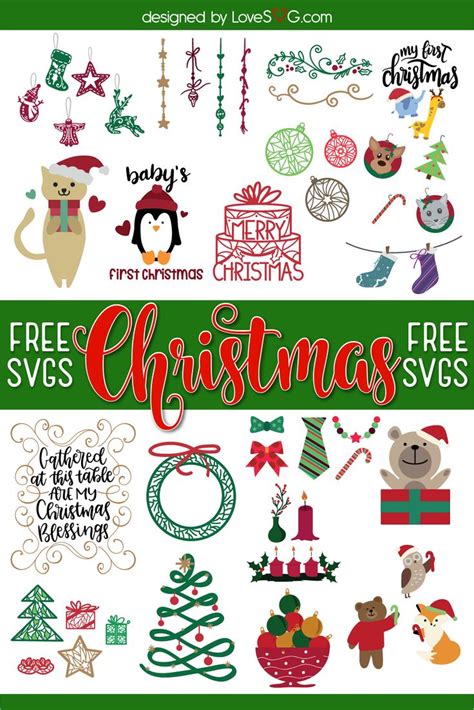 Free Svg Cut Files Cricut Crafts Christmas Svg Files