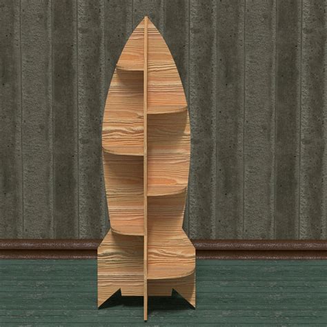 Laser Cut Rocket Shelf Spaceship Bookshelf Room Decor Free Vector Cdr