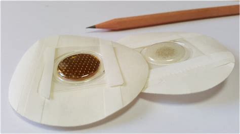 Left Detail Of Au Coated Polymeric Microneedle Array Right Close Up