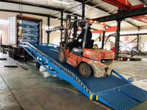 Dymg Heavy Duty Loading Ramp Container Loading Dock Ramp Slope Mobile Ramp And Yard Ramp
