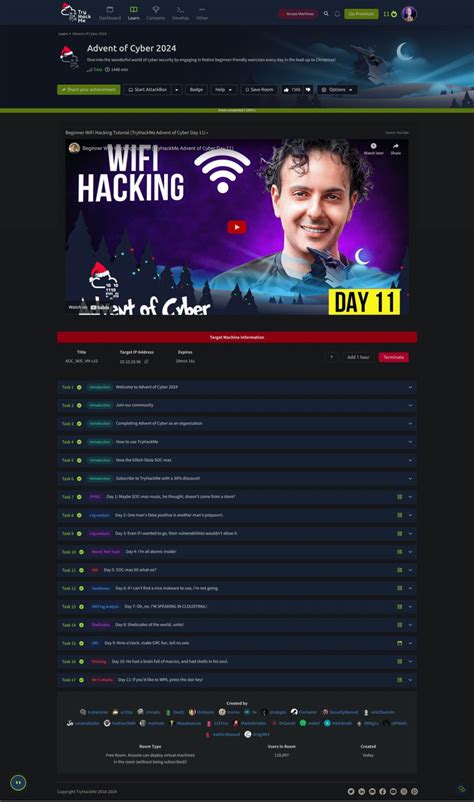 Suraj Mondal On Linkedin Tryhackme Adventofcyber Cybersecurity Wifisecurity Wpa…