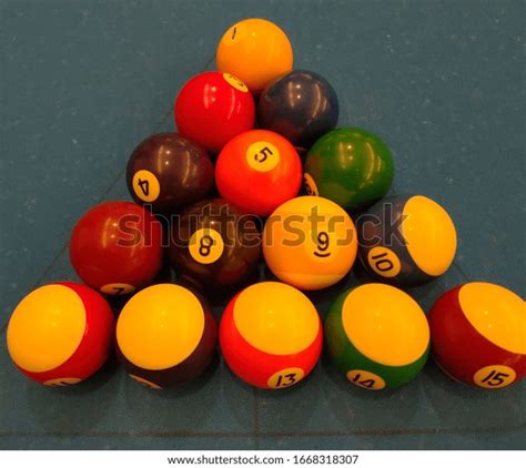 Billiard Ball Colliding With Other Ball Over 1 Royalty Free Licensable