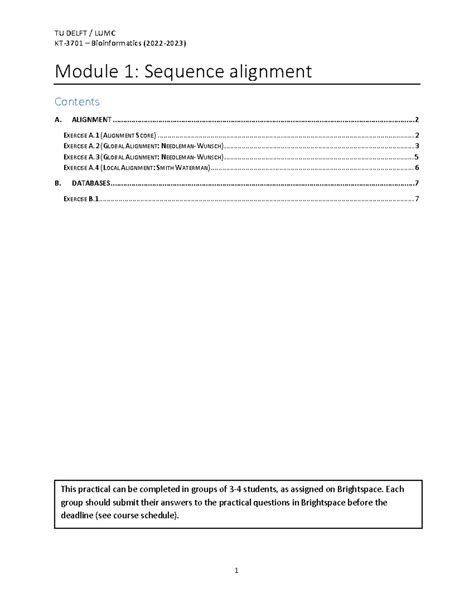 Kt Module 1 Practicals Python 22 23 Kt 3701 Bioinformatics 2022 2023 Module 1 Sequence