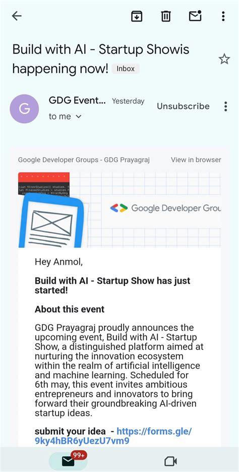 anmol jaiswal on linkedin buildwithai startupshow gdgprayagraj