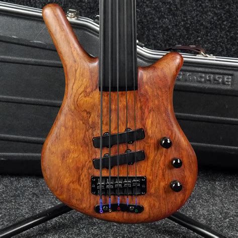 Warwick Thumb V Nt 5 String Fretless Bass Natural Whard Case 2nd