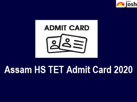 Assam Hs Tet Admit Card 2020 Released Get Direct