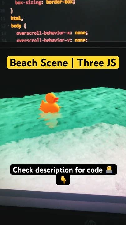 Beach Scene Html Css Three Js Frontend 3danimation Shorts Youtube