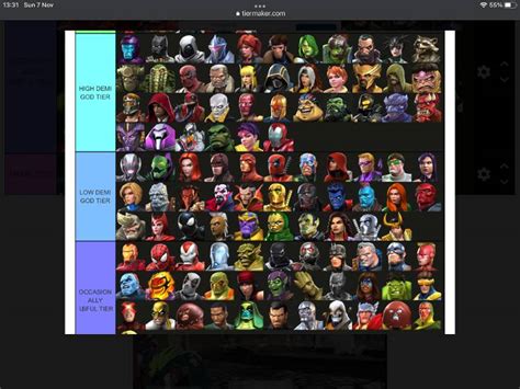 Mcoc Tier List Seatin 2025 Imogen Pammie